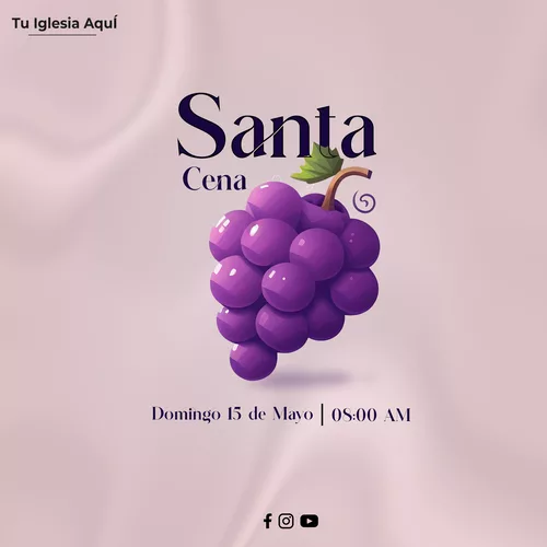 Santa Cena plantilla Photoshop - Recursos Worship